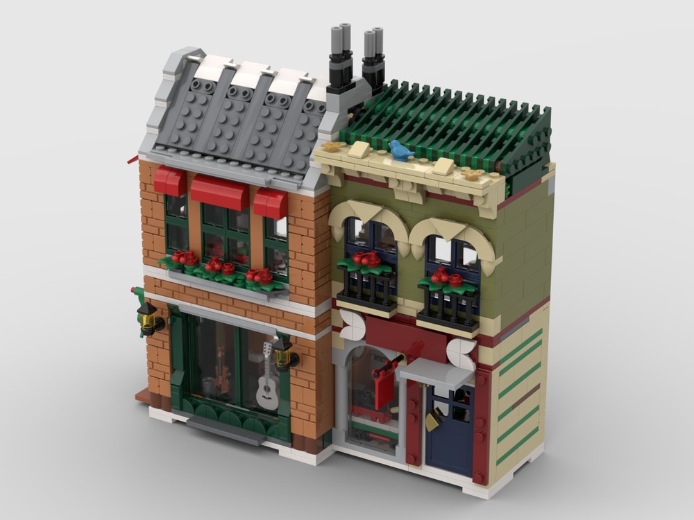 LEGO MOC Holiday Street Corner by Brinx | Rebrickable - Build with LEGO