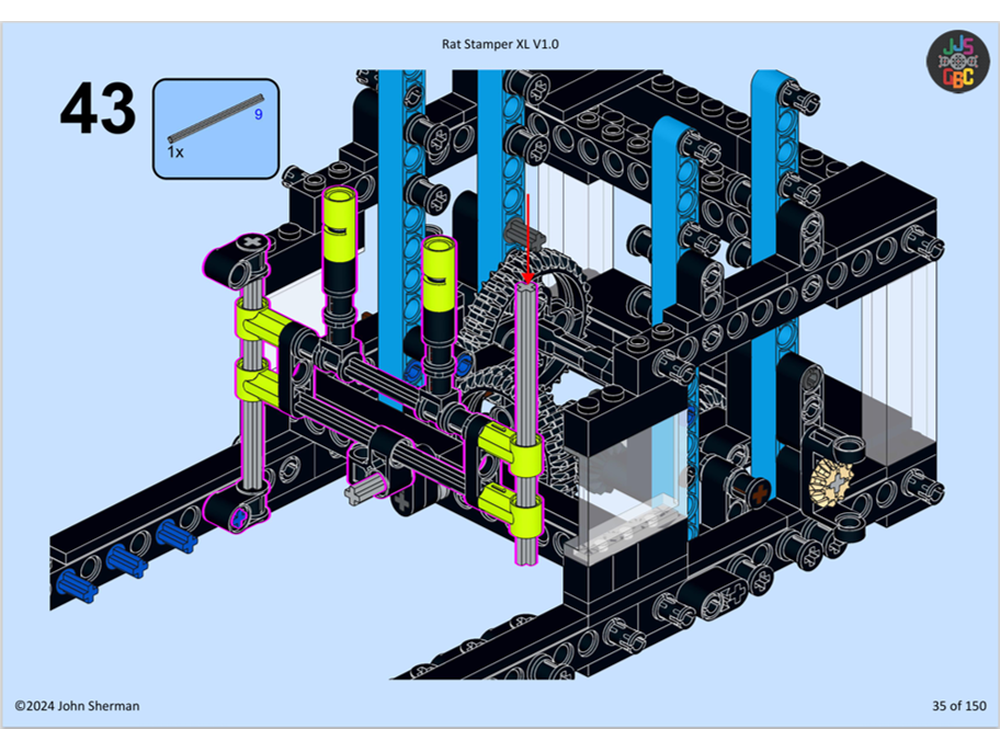 LEGO MOC Rat Stamper XL Lego GBC Module by jjsherm2 | Rebrickable ...