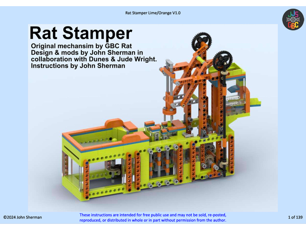 LEGO MOC Lime/Orange Rat Stamper Lego GBC Module by jjsherm2 ...
