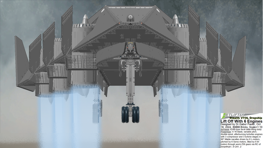 LEGO MOC JetLifter Stealth VTOL DropShip by gjpauler | Rebrickable ...