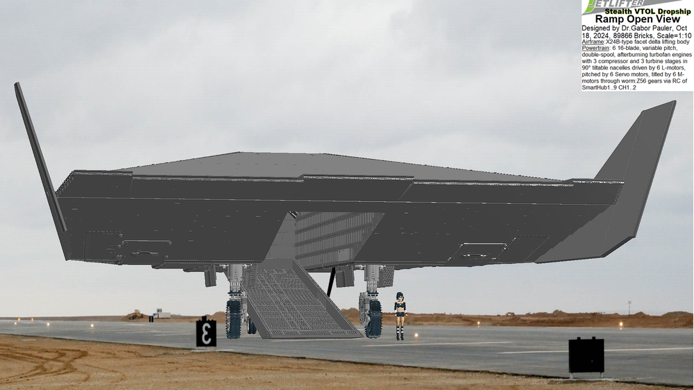 LEGO MOC JetLifter Stealth VTOL DropShip by gjpauler | Rebrickable ...