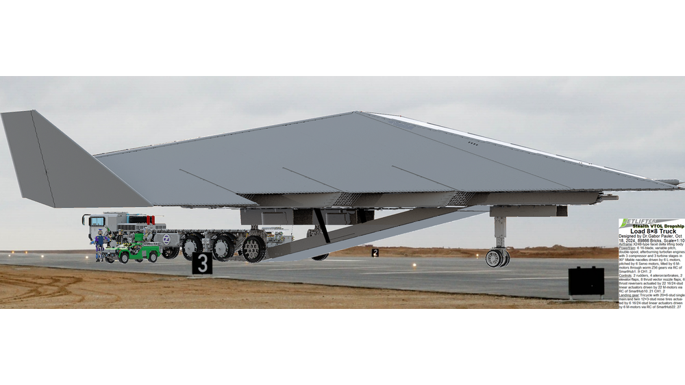 LEGO MOC JetLifter Stealth VTOL DropShip by gjpauler | Rebrickable ...