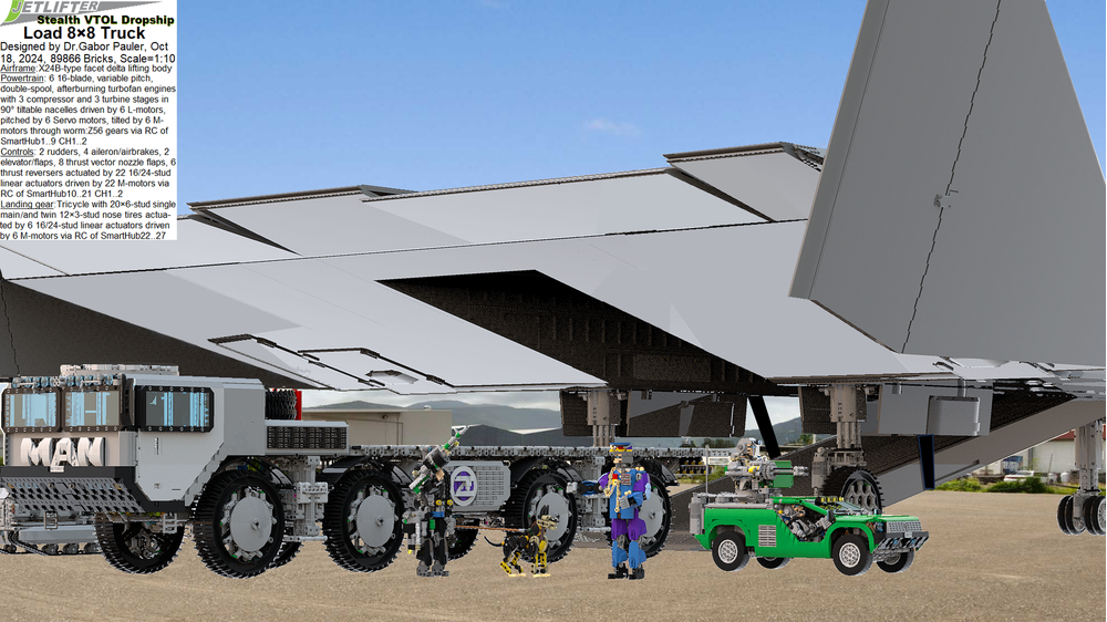 LEGO MOC JetLifter Stealth VTOL DropShip by gjpauler | Rebrickable ...