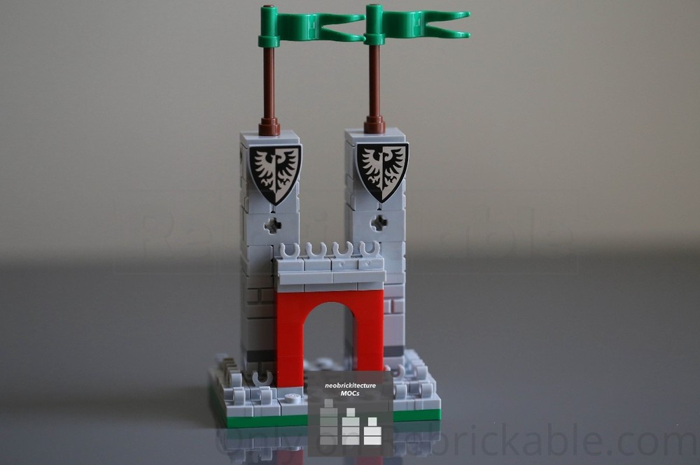 LEGO MOC Micro Medieval Gate by neobrickitecture | Rebrickable - Build ...