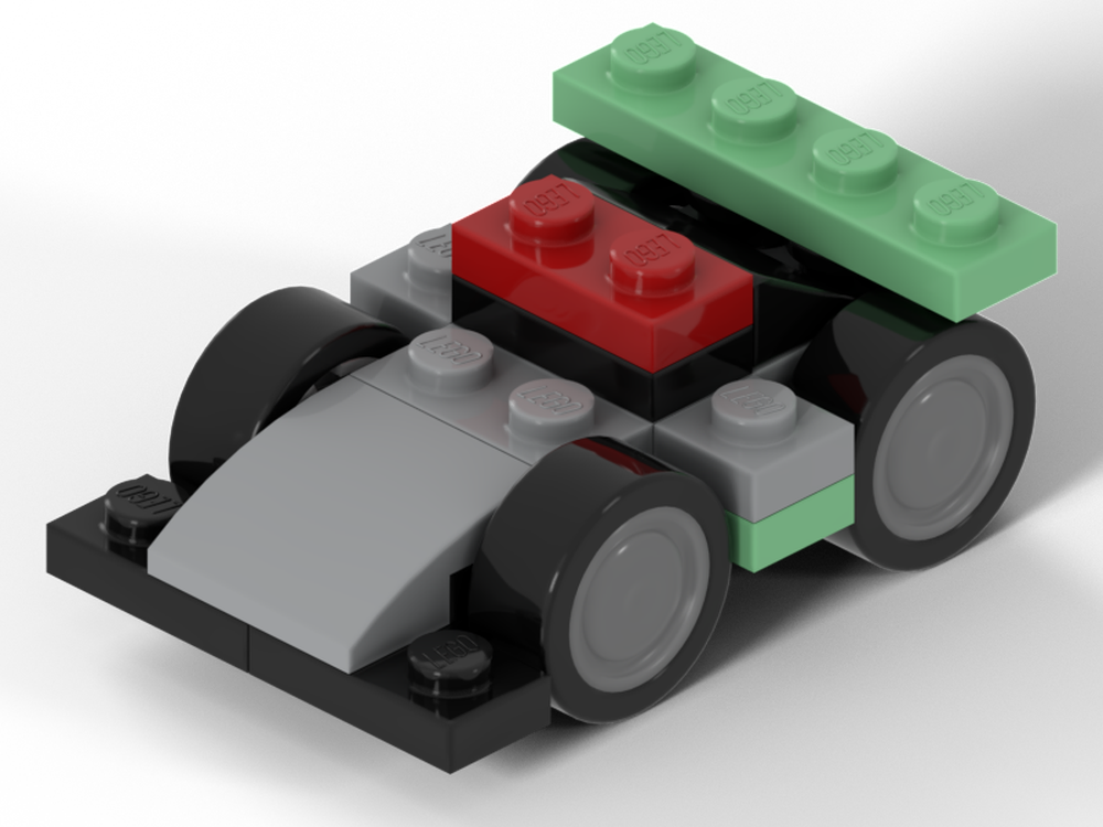 LEGO MOC Smallest drivable Formula 1 car (Mercedes 2024) with rubber ...