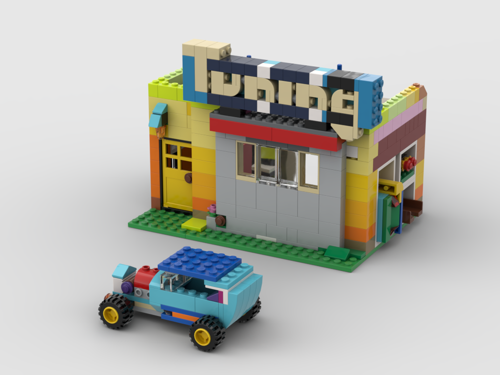 LEGO MOC 10698 - Tuning Workshop by ChiLegGodt | Rebrickable - Build ...