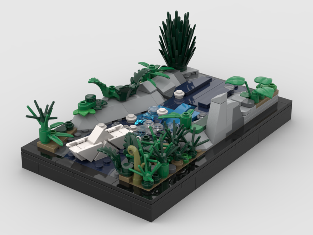 LEGO MOC Paper boat going down a stream by Henktor | Rebrickable ...