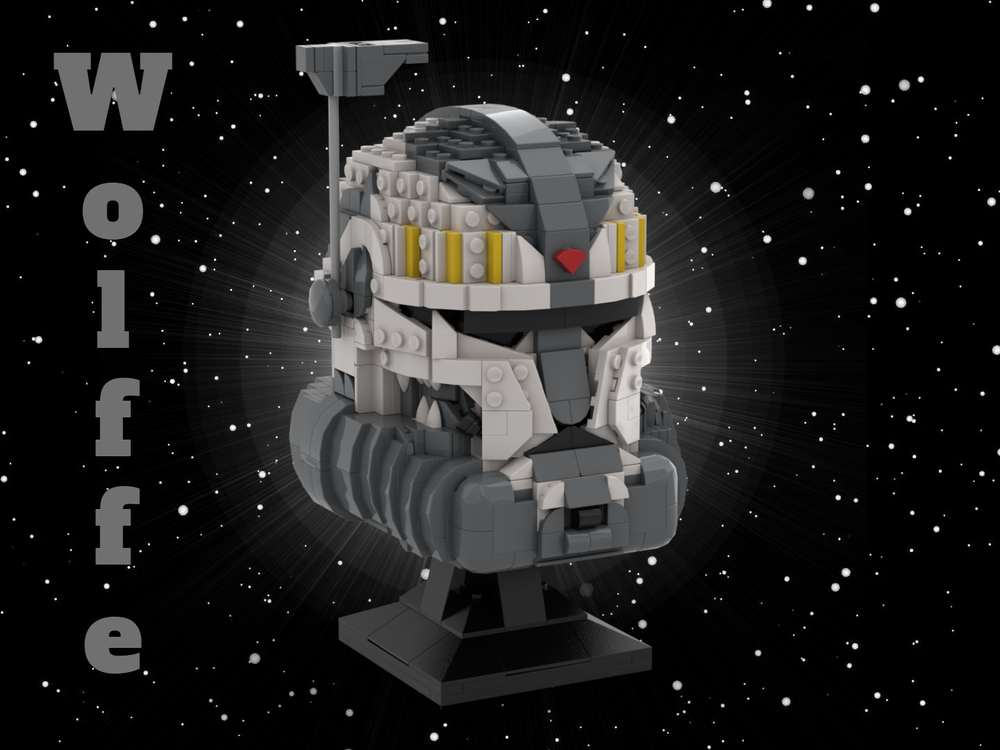 LEGO MOC Commander Wolffe Helmet by Ant0noo | Rebrickable - Build with LEGO