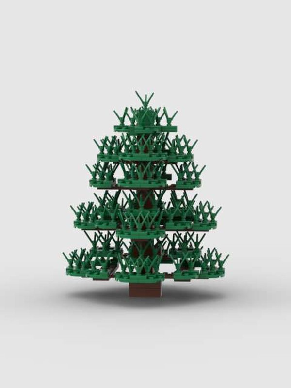 LEGO MOC pine tree by Dimi_kristof | Rebrickable - Build with LEGO