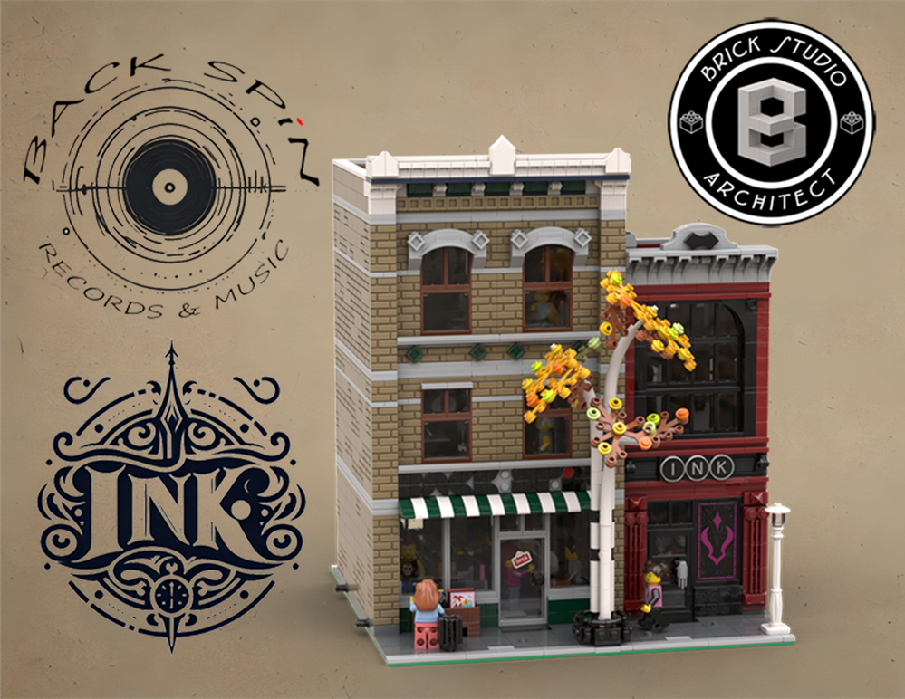 LEGO MOC Back Spin Records & Music by BrickStudioArchitect ...