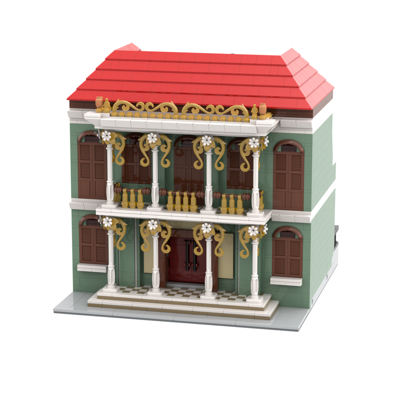 LEGO MOC Pinang Peranakan Mansion (no interior) by porklegoguy ...