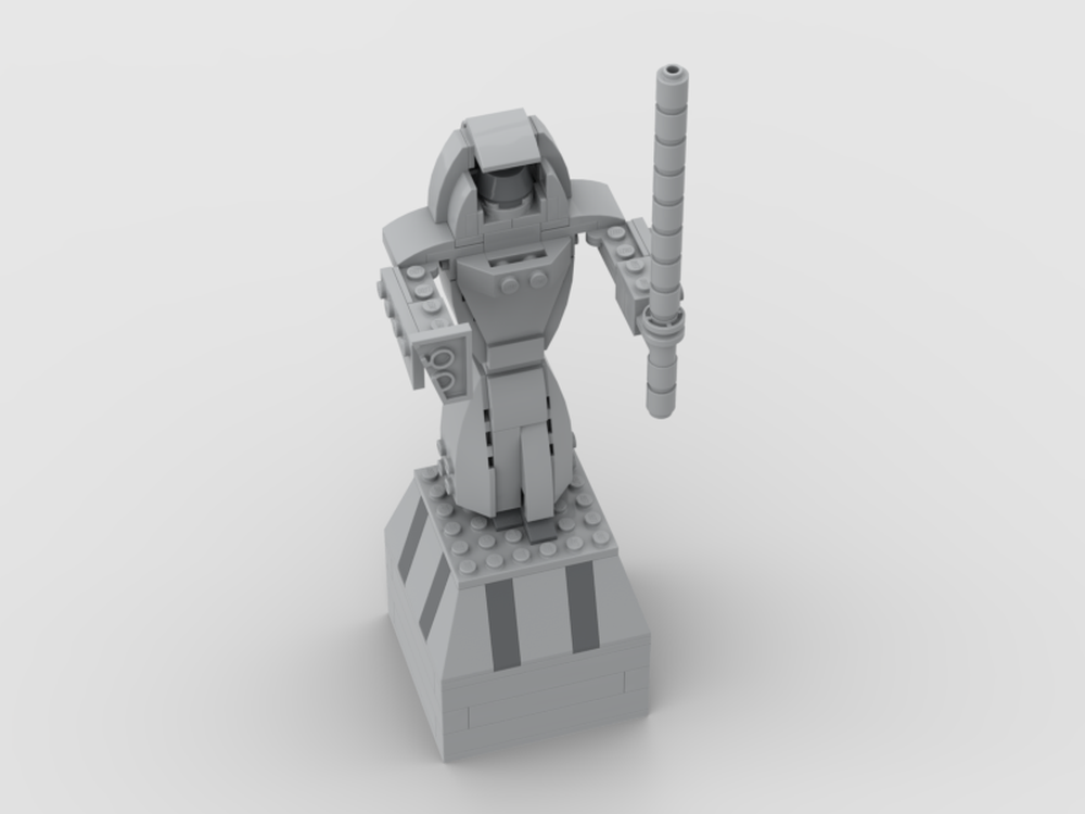 LEGO MOC Jedi Temple Statue by TheForceConstructs | Rebrickable - Build ...