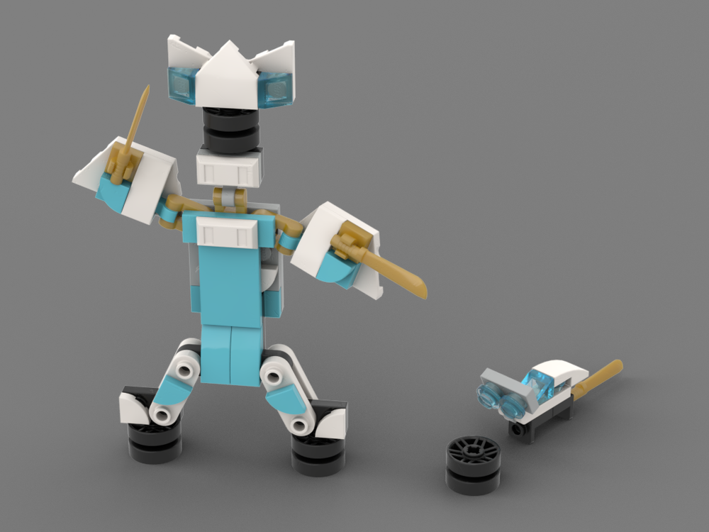 LEGO MOC Cat Warrior (30674) by BriXperiMent | Rebrickable - Build with ...