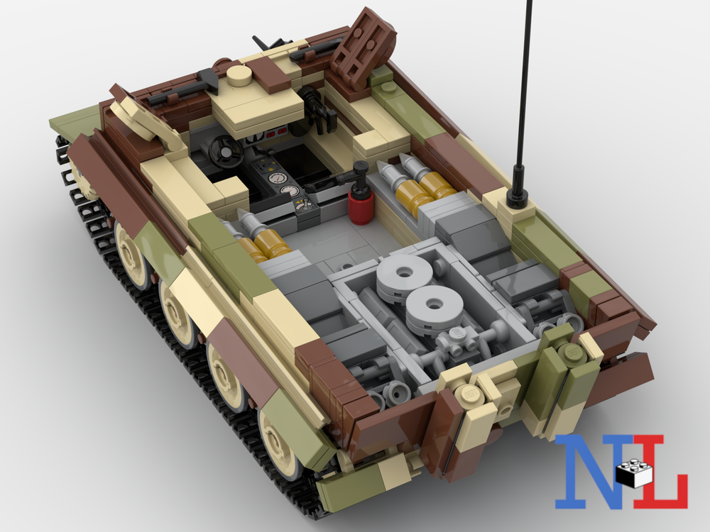 LEGO MOC WW2 Tiger E German Tank V2 Ambush by NLBricks | Rebrickable ...