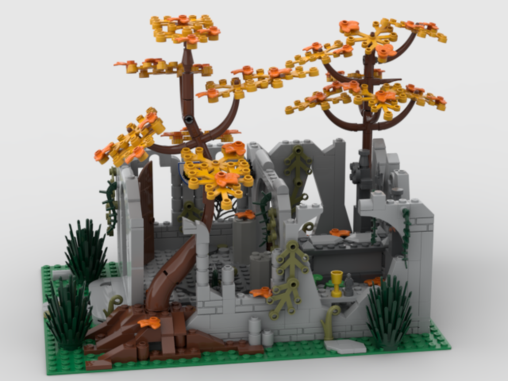LEGO MOC The ruins of the Lion King's tomb by NMZ | Rebrickable - Build ...