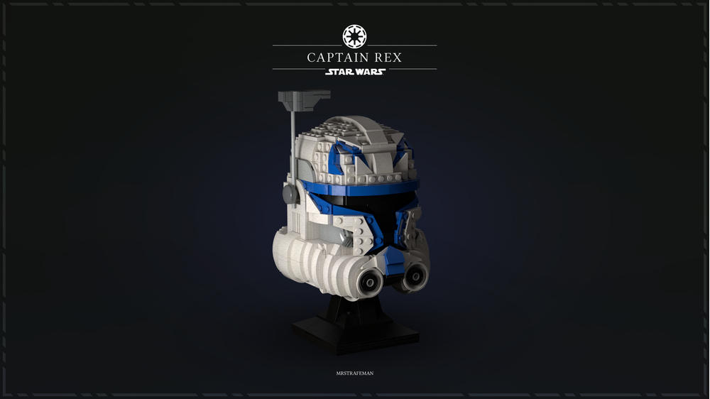 LEGO MOC Captain Rex Helmet front Modification by MrStrafeMan ...