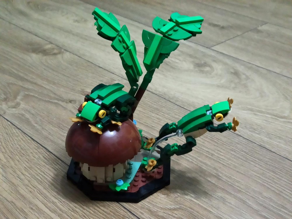 LEGO MOC European tree frog diorama by Oupin88 | Rebrickable - Build ...