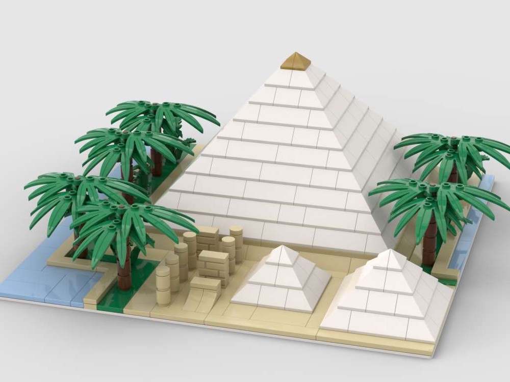 LEGO MOC Pyramids of Giza by ModulAREbricks | Rebrickable - Build with LEGO