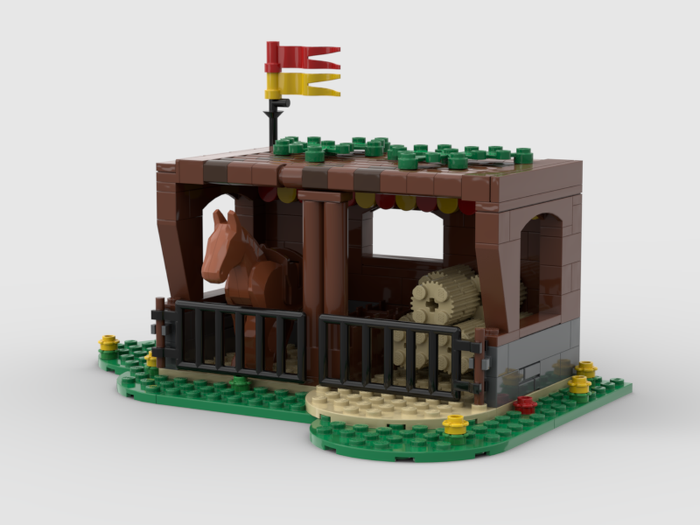 LEGO MOC Medieval Stable by Bullsbrick | Rebrickable - Build with LEGO