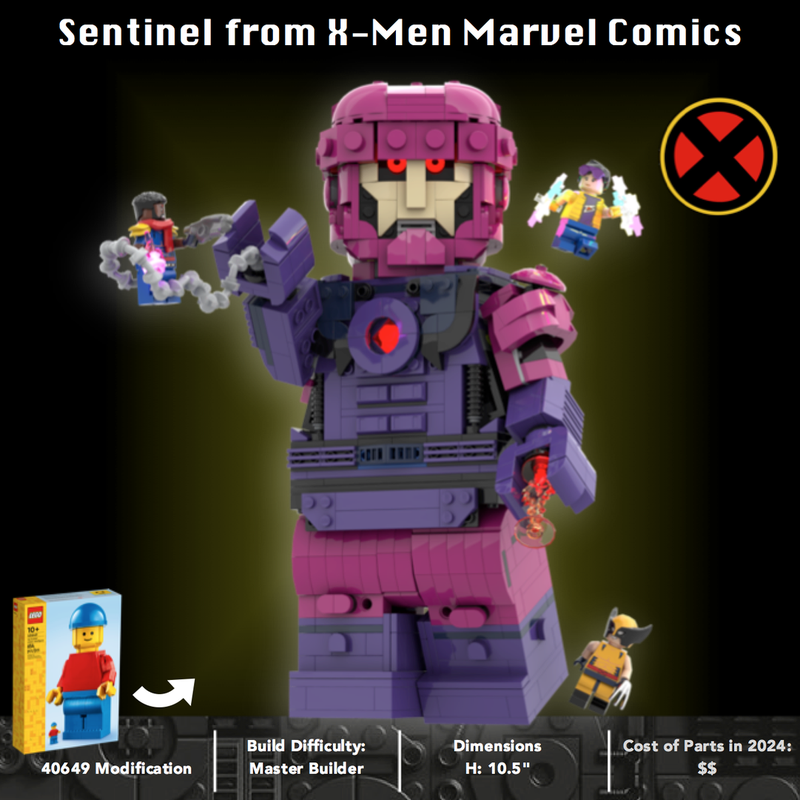 LEGO MOC Sentinel from X-Men - Up-Scaled Minifigure Modification by ...