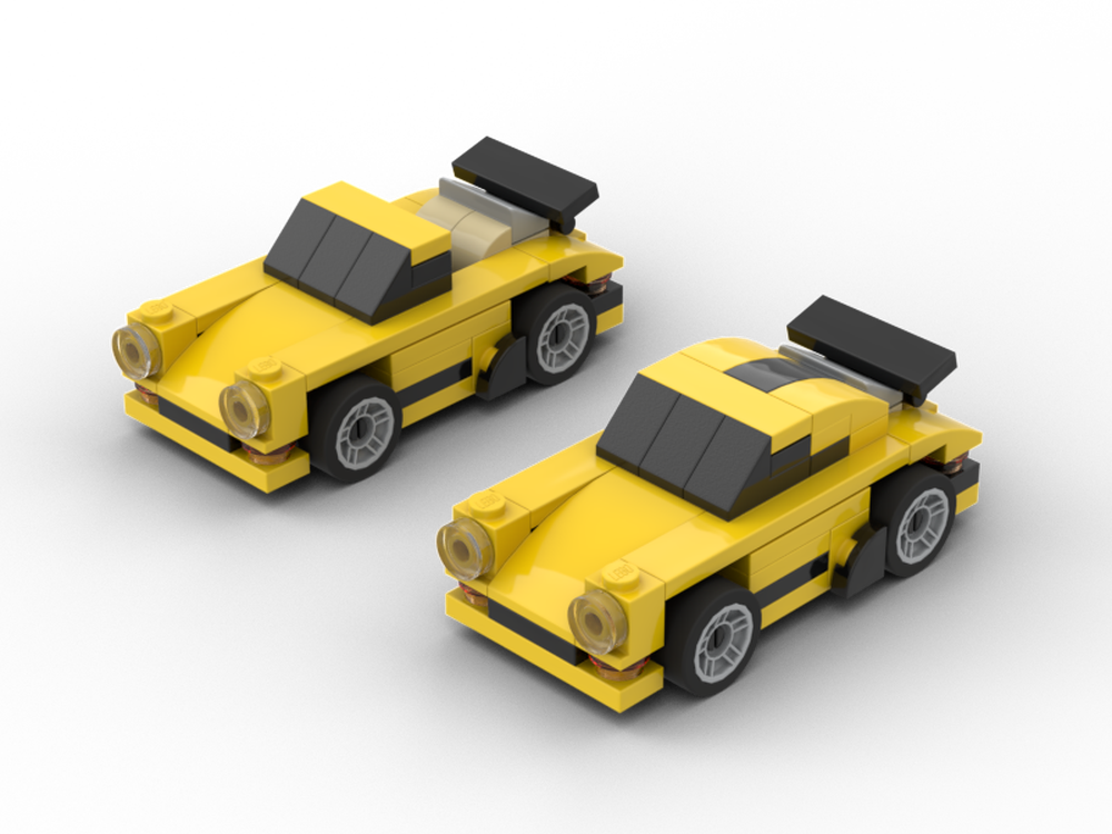 LEGO MOC Porsche 911 (4-stud wide) by hoppepe | Rebrickable - Build ...