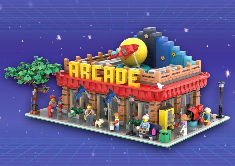 Lego Moc City Arcade By Rdcollectables Rebrickable Build With Lego