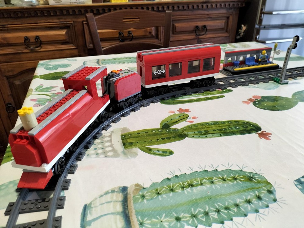 LEGO MOC 7938 RC steam train and station that i use during christmas by ...