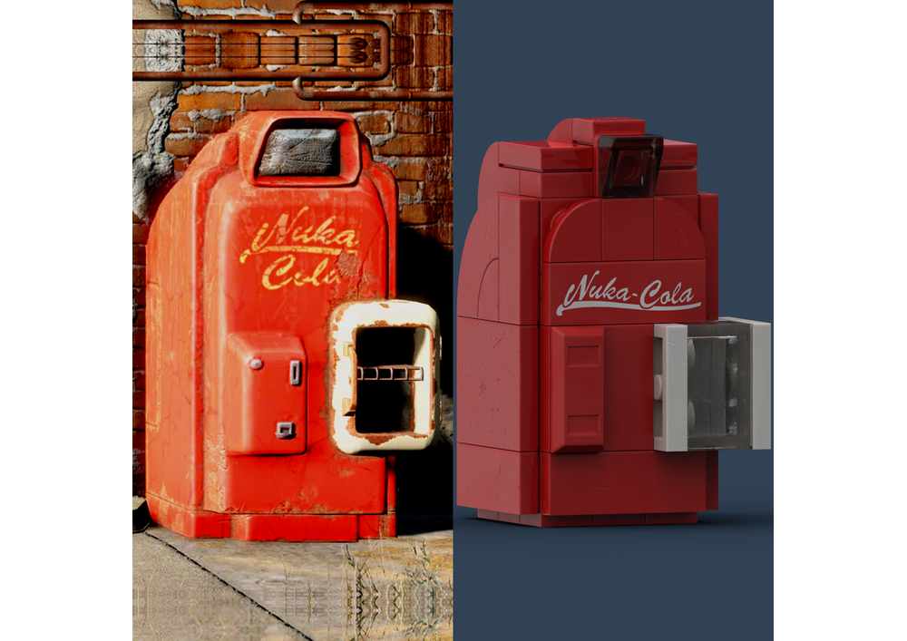 Lego Moc Nuka Cola Fridge Fallout Game By Mfan8 Rebrickable