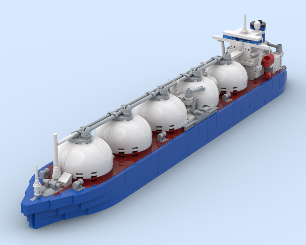 LEGO MOC LNG Carrier - CSM002 by Captain.Studless | Rebrickable - Build ...