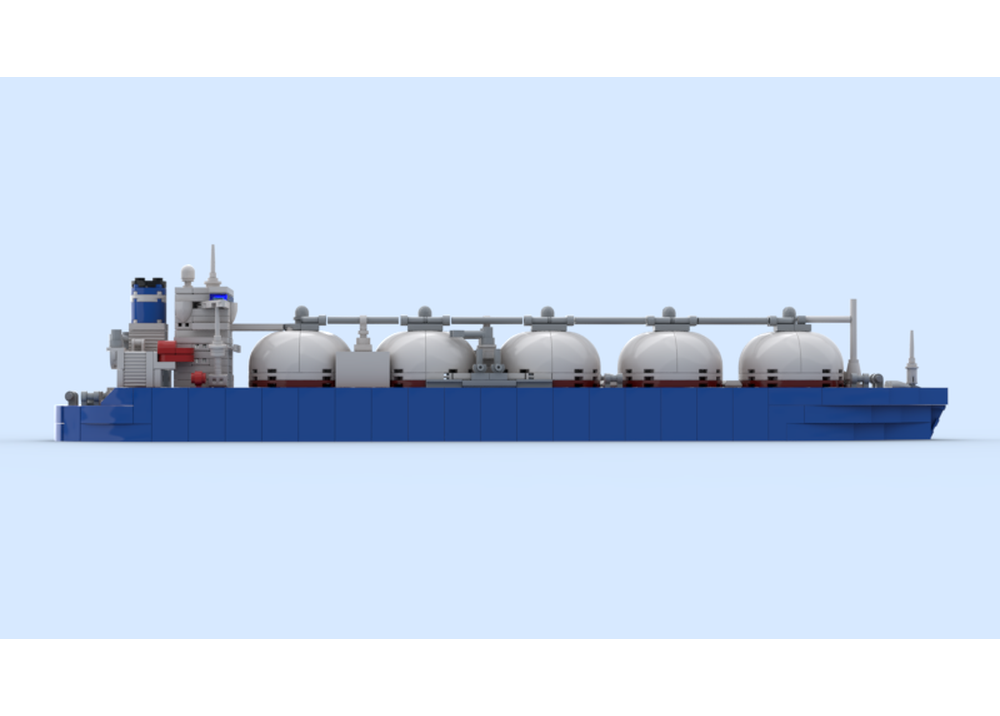 LEGO MOC LNG Carrier - CSM002 by Captain.Studless | Rebrickable - Build ...