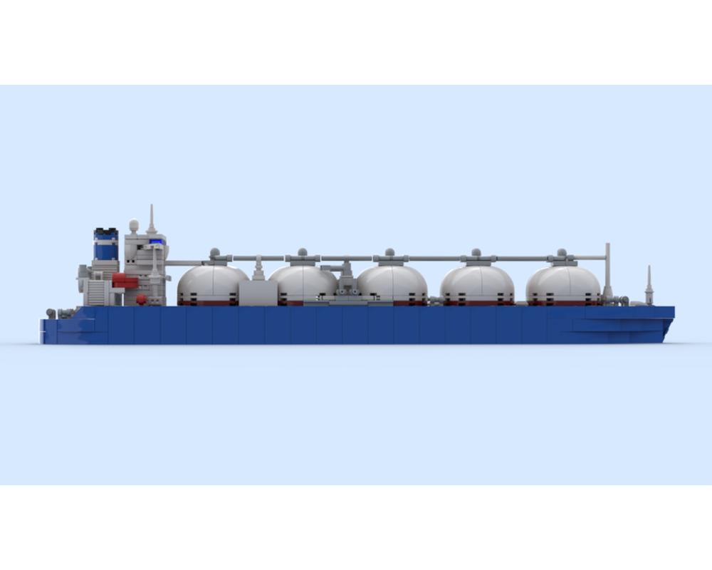 LEGO MOC LNG Carrier - CSM002 by Captain.Studless | Rebrickable - Build ...