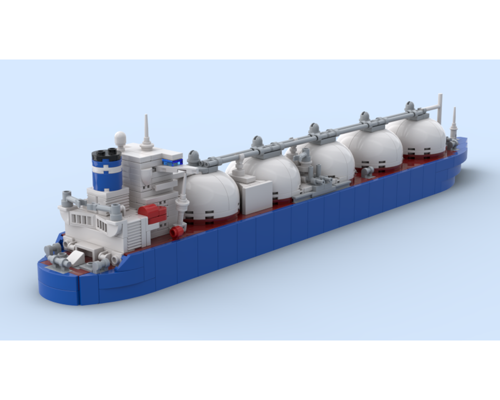 LEGO MOC LNG Carrier - CSM002 by Captain.Studless | Rebrickable - Build ...