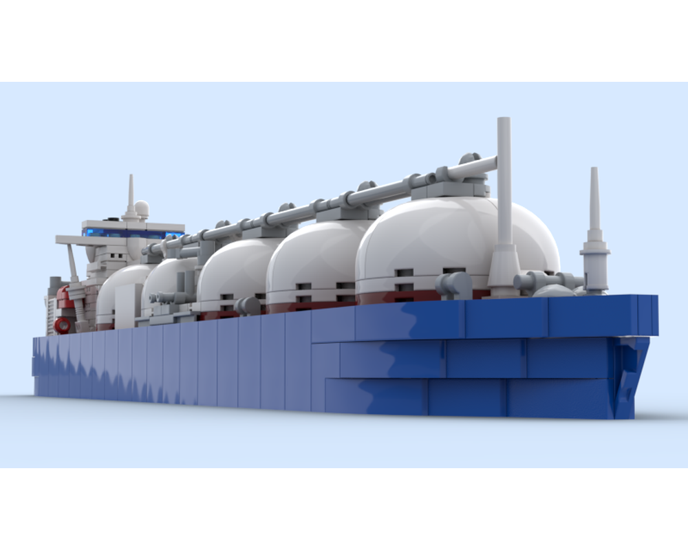 LEGO MOC LNG Carrier - CSM002 by Captain.Studless | Rebrickable - Build ...