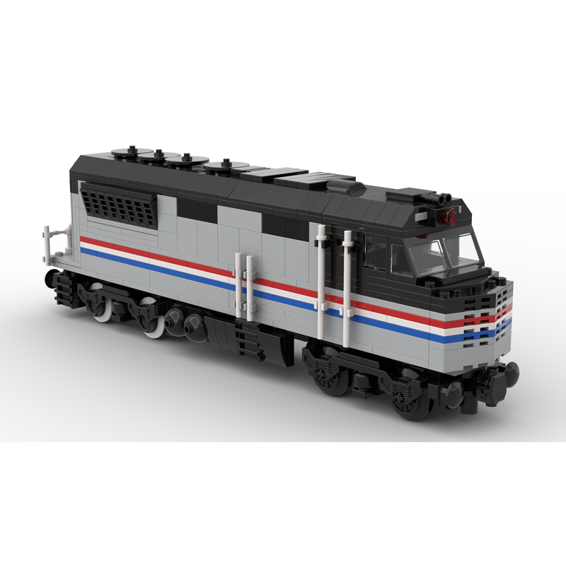 LEGO MOC Amtrak diesel locomotive with PF control by josszo ...