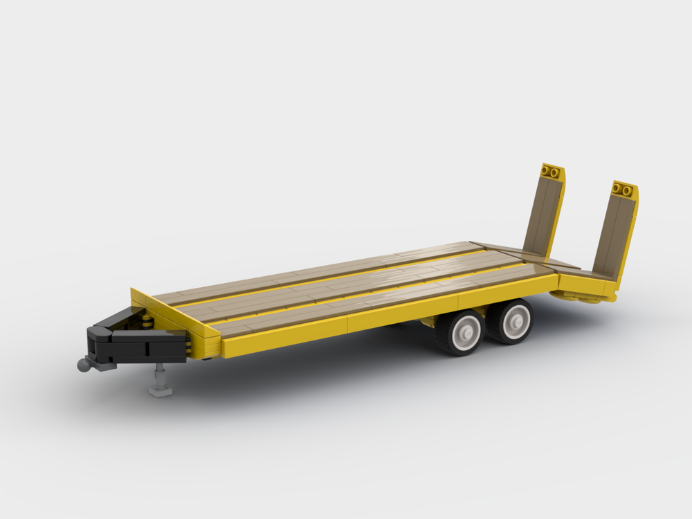 LEGO MOC Slopped back Flatbed Utility Trailer by owstin | Rebrickable ...