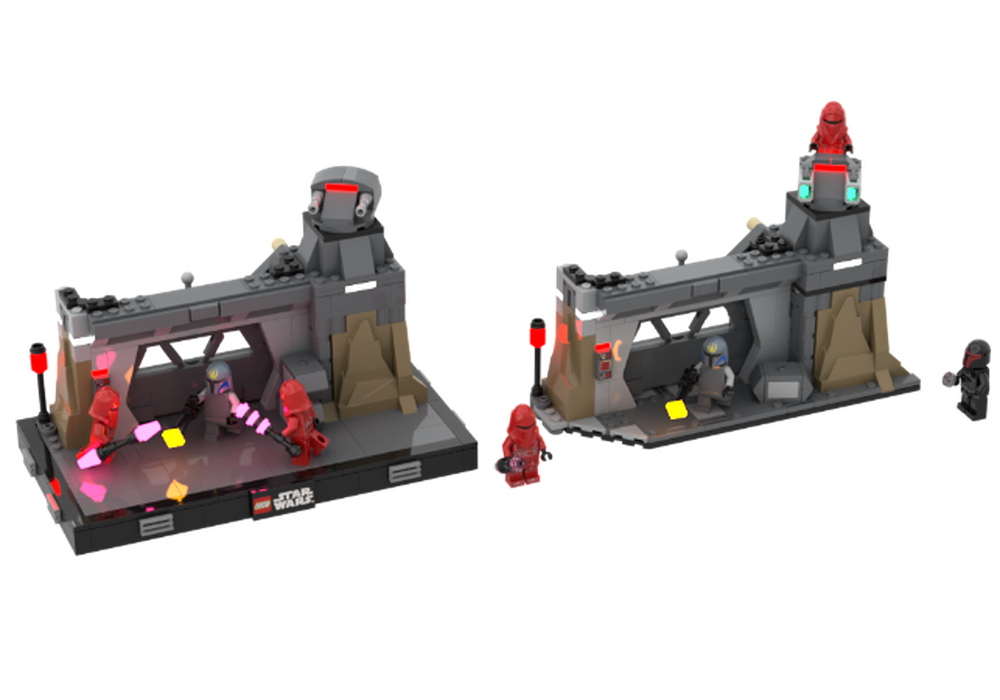 LEGO MOC Paz Vizsla's Sacrifice Diorama by OrchardBuilds | Rebrickable ...