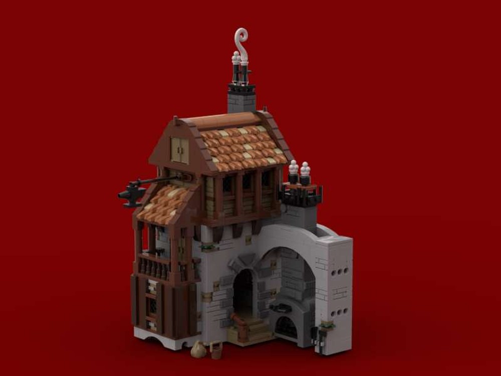 LEGO MOC-182511 Medieval Blacksmith's workshop by Gus Brick Universe ...