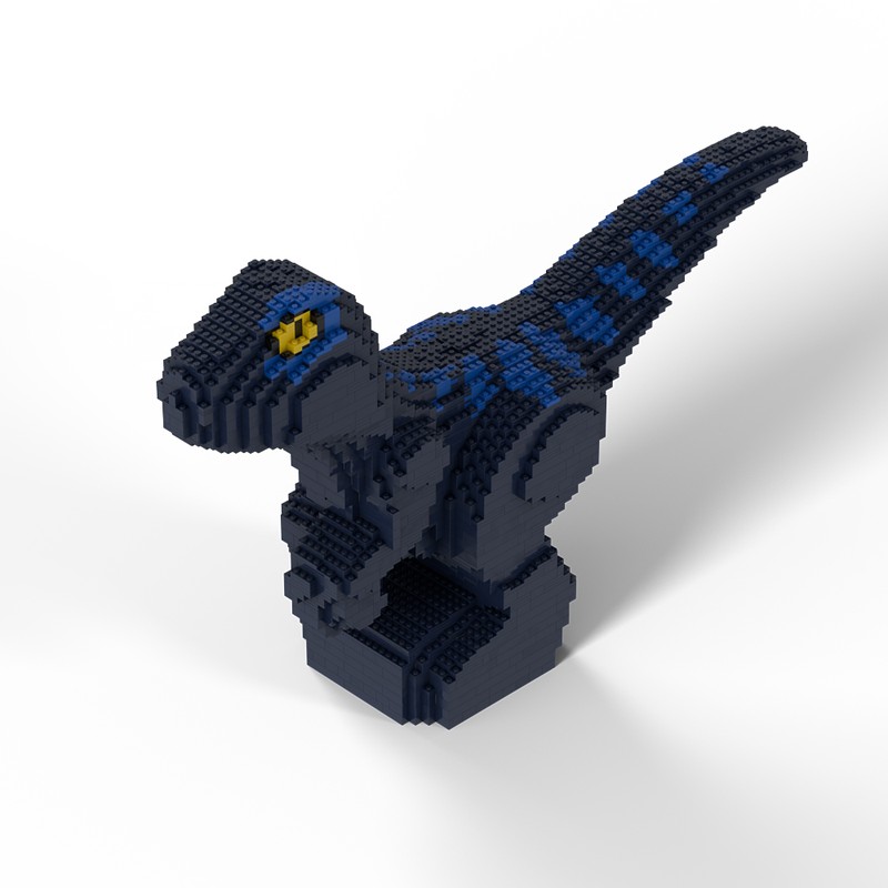 LEGO MOC Blue Velociraptor by xiaowang | Rebrickable - Build with LEGO