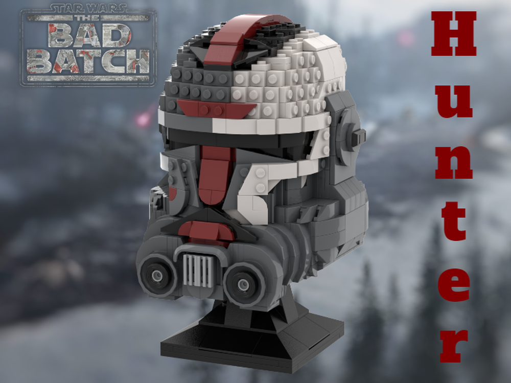 LEGO MOC Hunter Helmet by Ant0noo | Rebrickable - Build with LEGO