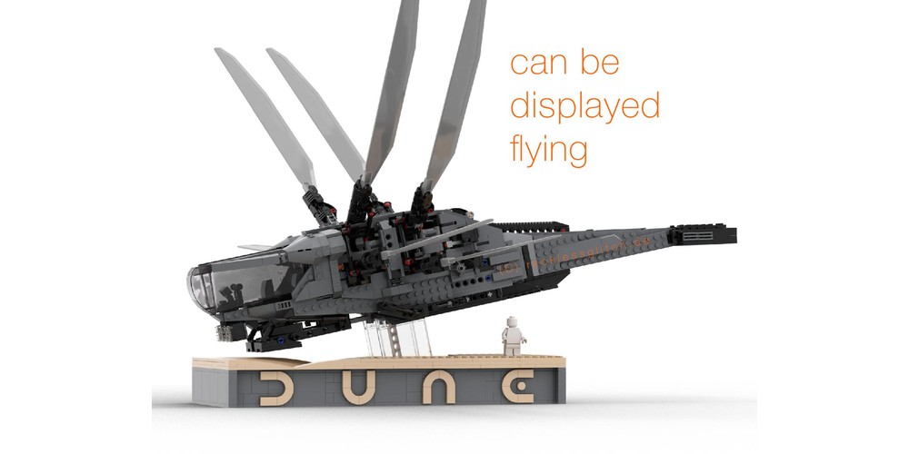 LEGO MOC Dune Ornithopter Display Stand for LEGO Atreides Royal Ornithopter 10327 LEGO icons ...