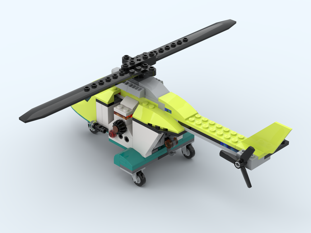 LEGO MOC 60343 Helicopter Winch by pink0d | Rebrickable - Build with LEGO