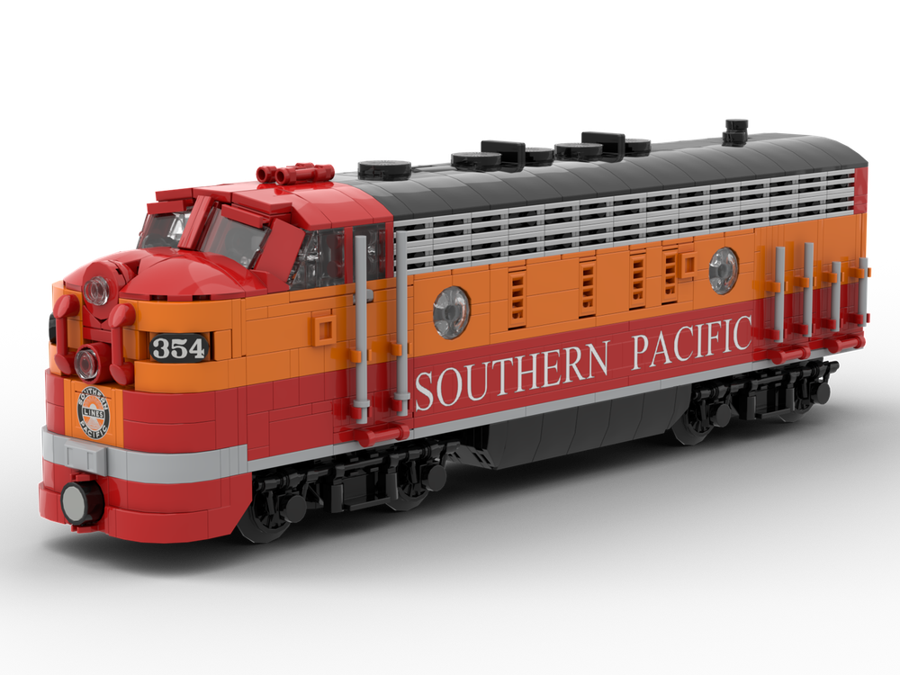 LEGO MOC SP EMD F7 Daylight by Dongeraldo | Rebrickable - Build with LEGO