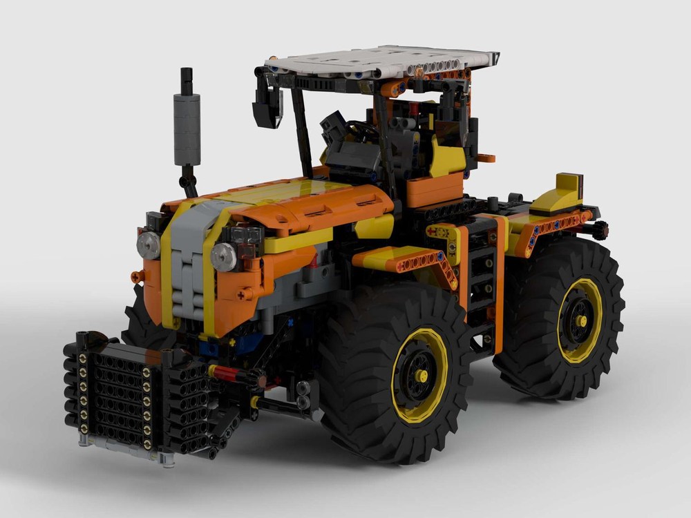 LEGO MOC Heavy Duty Farm Tractor (42054 Mod) + Smart Hub by Shwastack ...