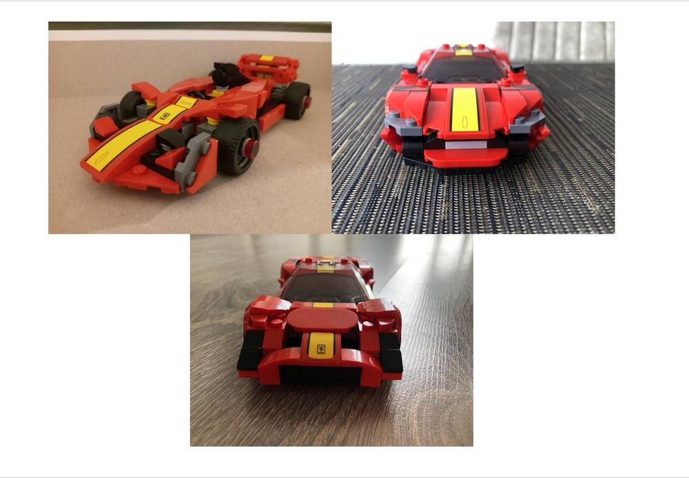 LEGO MOC 76914 Ferrari Pack! 3in1! Ferrar F1-75, Sf-90 and 330 P4 by ...