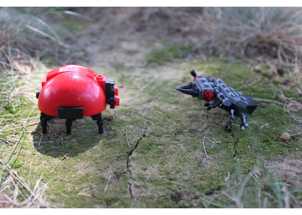 LEGO MOC (G) - The Ladybug vs. The Larva by Groundedbuilder ...