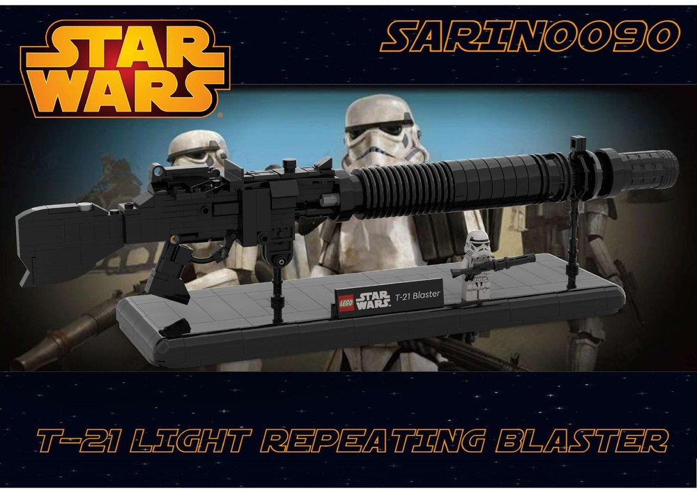 LEGO MOC SW - T-21 Light Repeating Blaster by Sarinoo90 | Rebrickable ...