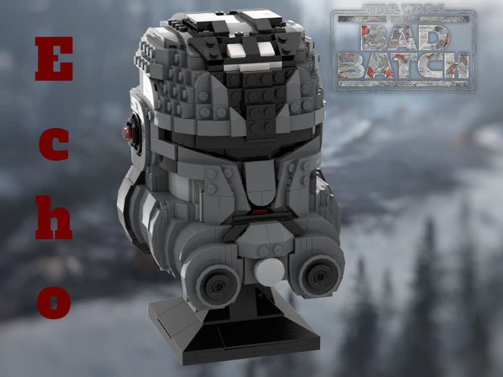 LEGO MOC Echo Helmet by Ant0noo | Rebrickable - Build with LEGO