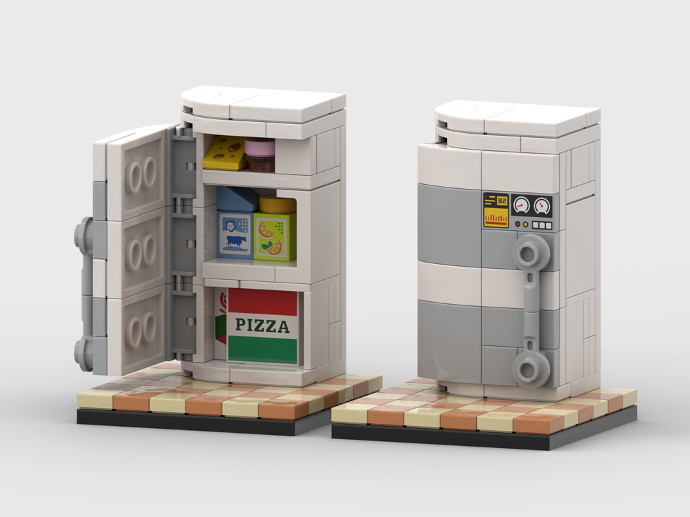 LEGO MOC Fridge by BrickHappens | Rebrickable - Build with LEGO