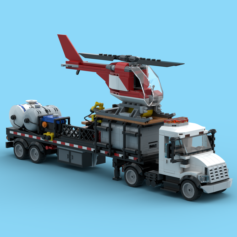 LEGO MOC Helicopter Crop Duster with Refueling Truck by Wacky ...