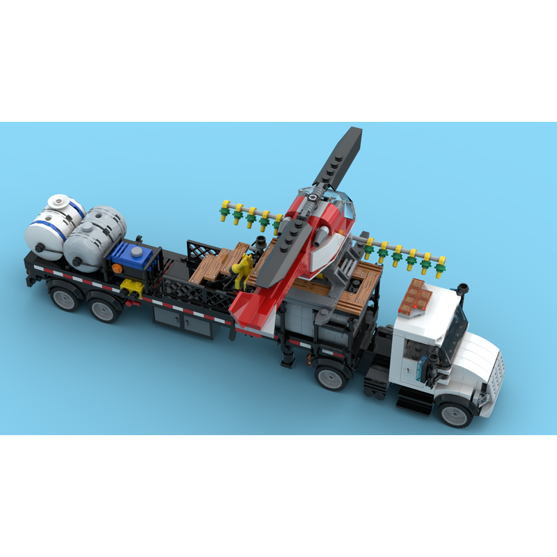 LEGO MOC Helicopter Crop Duster with Refueling Truck by Wacky ...